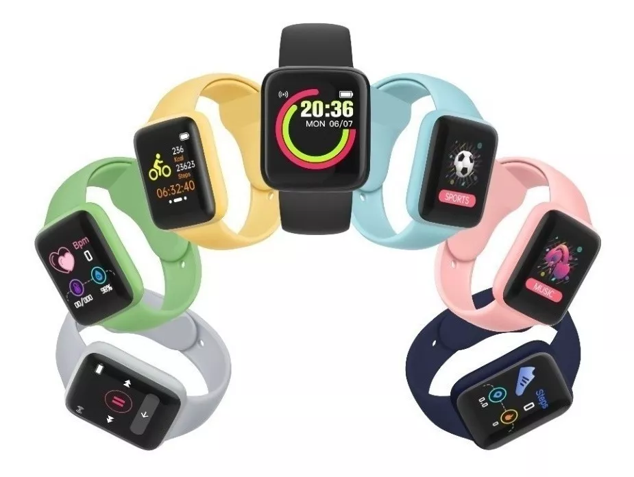 Smart Watch Macaron Reloj Pulsera Inteligente Usb A Elegir | Walmart en ...