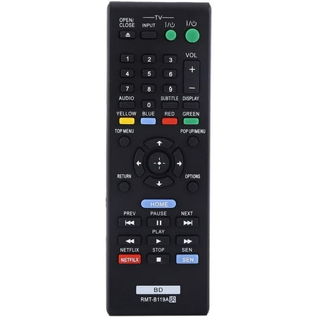 Blu-ray Player Remote Control RMT-B119A for Sony, Universal Remote ...
