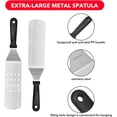3 Piece Griddle Accessories Kit, Stainless Steel Professional Long BBQ ...