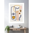 Abstract Surrealist Colorful Face Art Poster Wall Art, Modern Wall ...