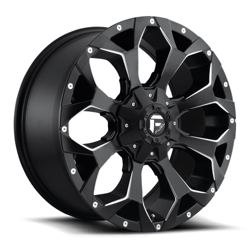 FUEL ASSAULT 20X9 MATTE BLACK MILLED WHEEL - Walmart.com