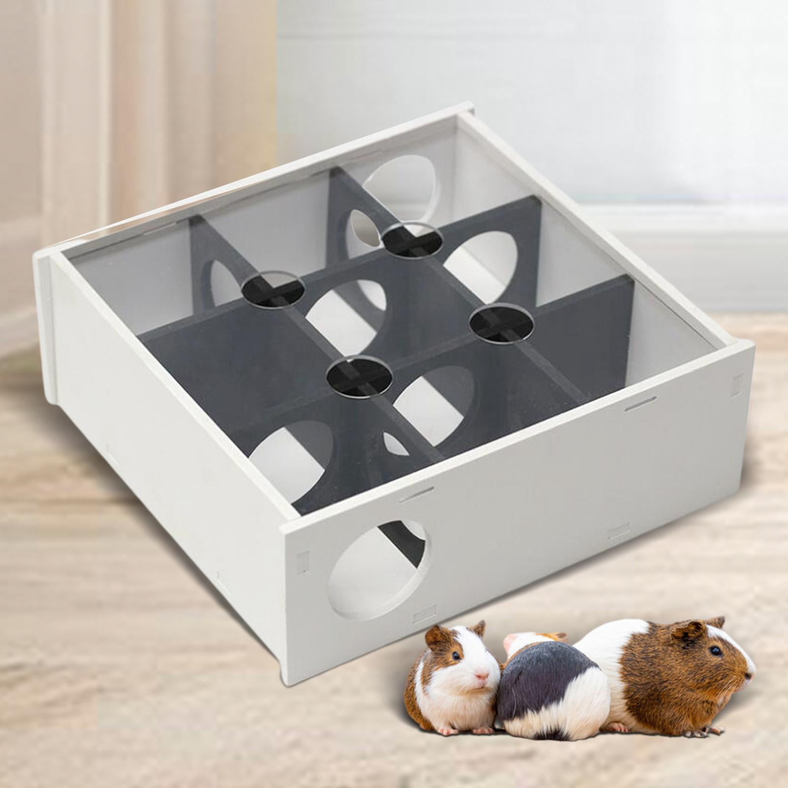 Wooden Maze Tunnel Toy with Transparent Acrylic Cover, Small Animals ...