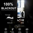 100% Blackout Curtain Panels - Rod Pocket & Back Tab Thermal Insulated ...