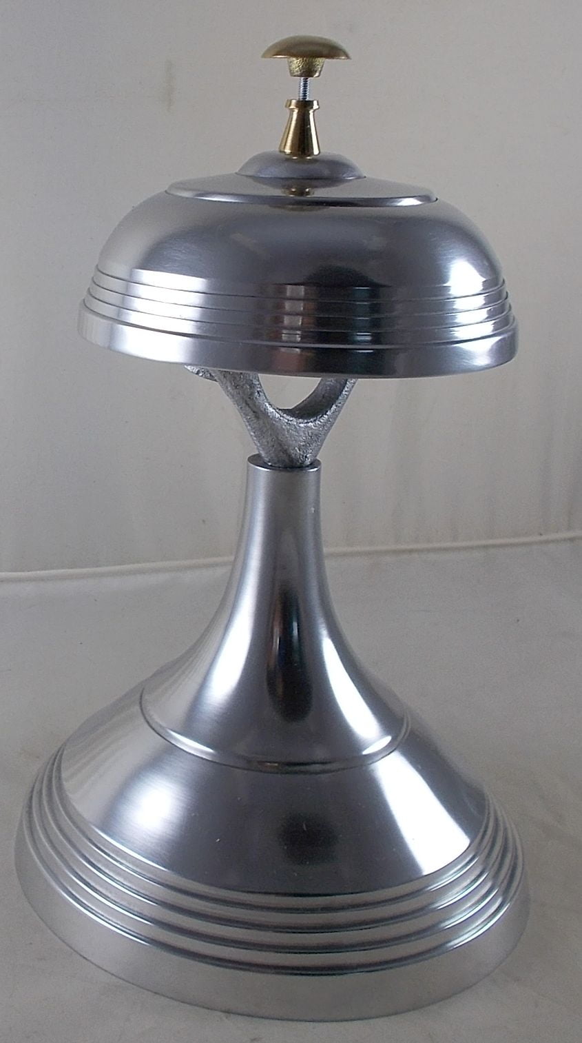 Counter Bell on Pedestal - Tall Service Bell - Antique Reproduction ...