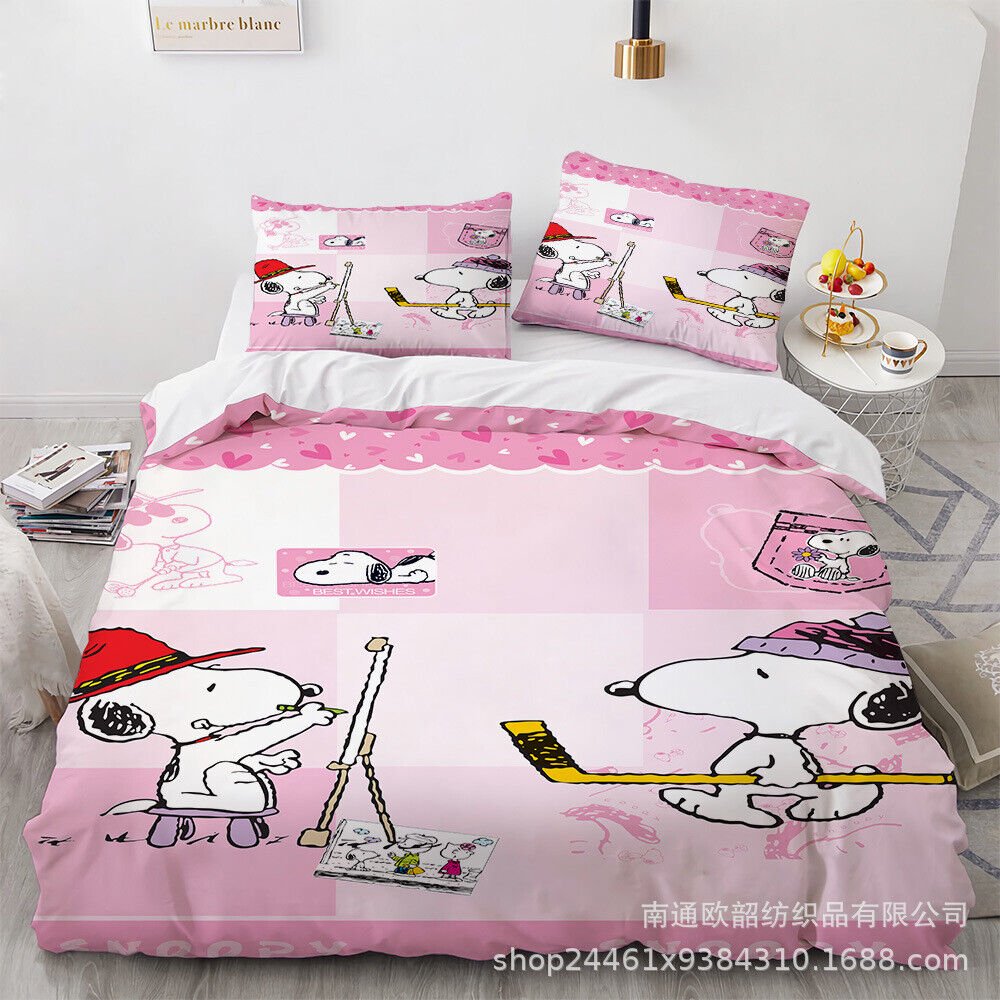 Click here for Yingd Snoopy Duvet Quilt Cover Bedding Set Pillowc... prices