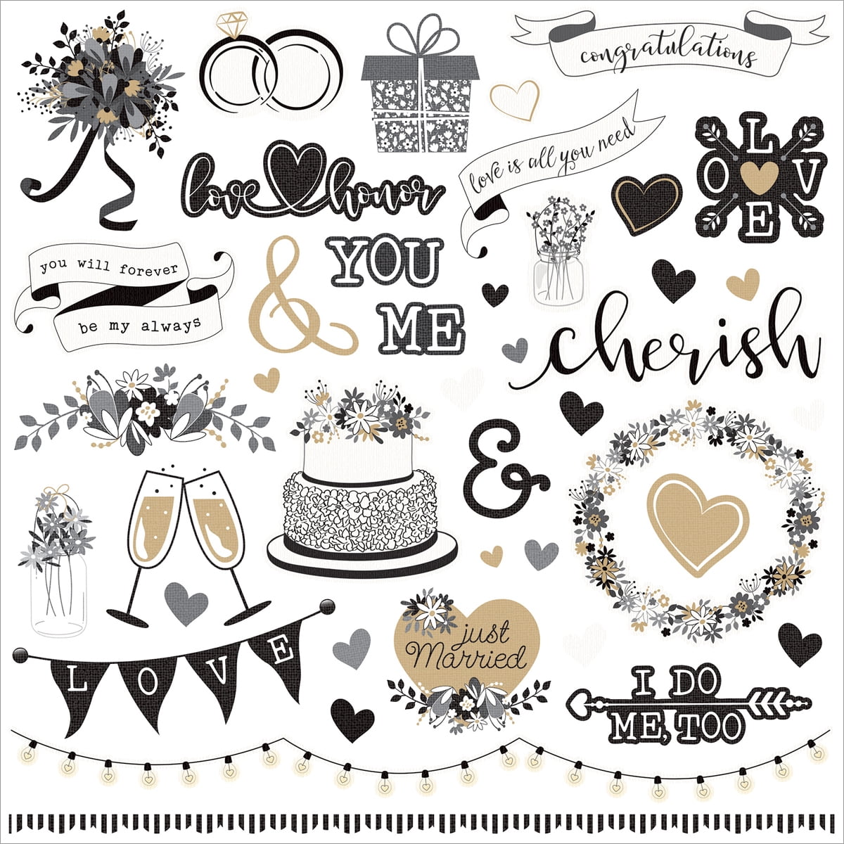 We Do Stickers 12"X12"-Elements - Walmart.com