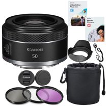 Canon RF 24-105mm Lens Bundle with HD Filter, Cap Protector, Tulip Hood ...