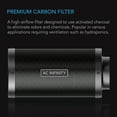 AC Infinity Air Carbon Filter 6 inch, Inline Duct Fan Compatible, Odor ...