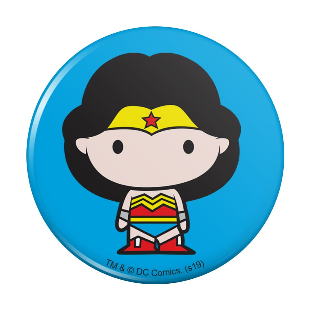 Wonder Woman Cute Chibi Character Pinback Button Pin - Walmart.com