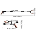 Grabber Reacher Tool 43" Foldable, Lightweight Pickup Tool with 360 ...
