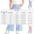 ATOGUTA Wide Leg Pants for Girls Loose Sweatpants Elastic Waist Casual ...