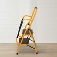 Ktaxon Foldable 2-Step Steel Ladder, Portable Lightweight Stool for ...
