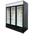 64 in. Three Glass Door Commercial Merchandiser Refrigerator 49.8 Cu.Ft ...