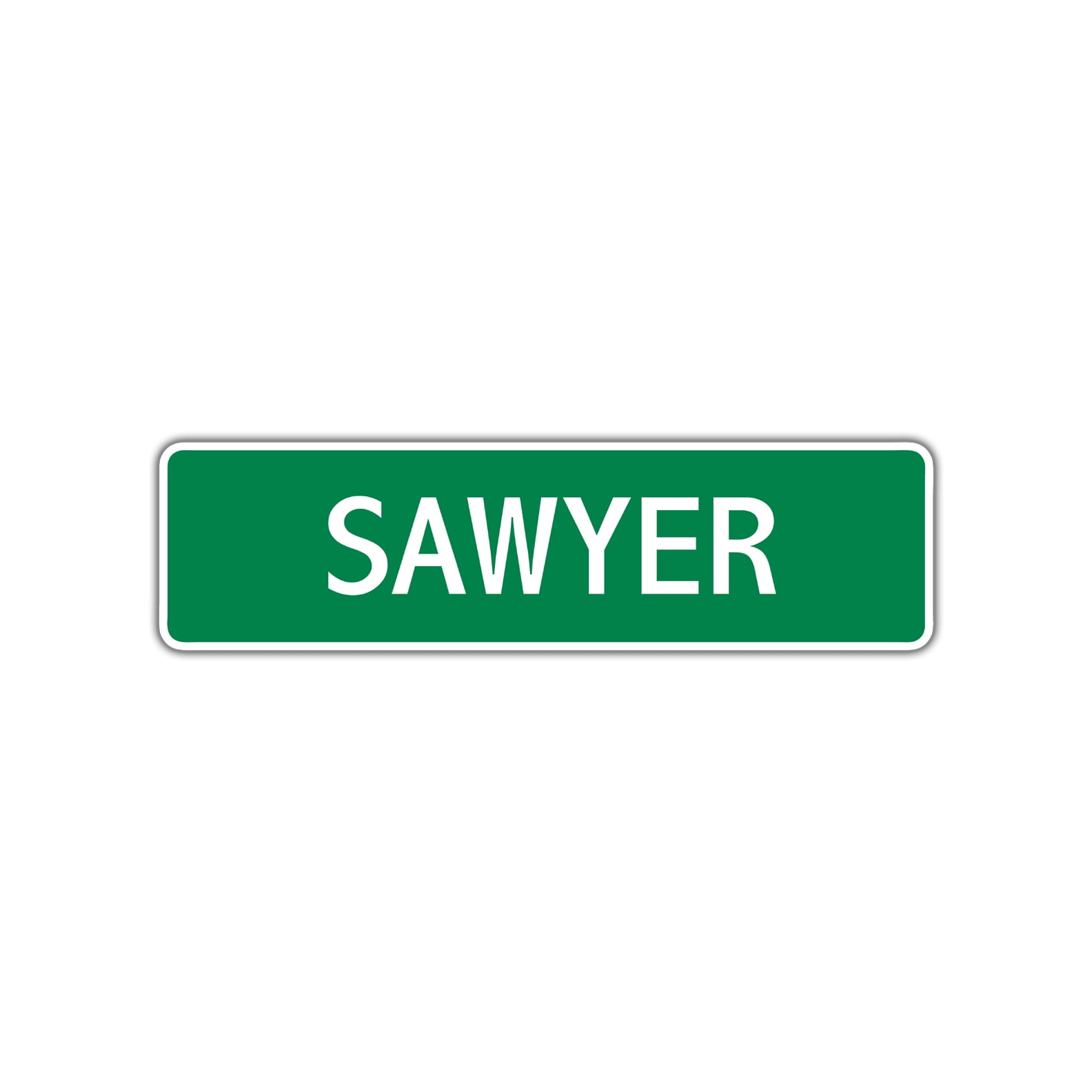 Sawyer Girls Children Name Letter Printed Label Indoor Outdoor Novelty ...
