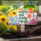 Highland Home "Enjoy The Little Things" Decorative Shaped Garden Stake ...