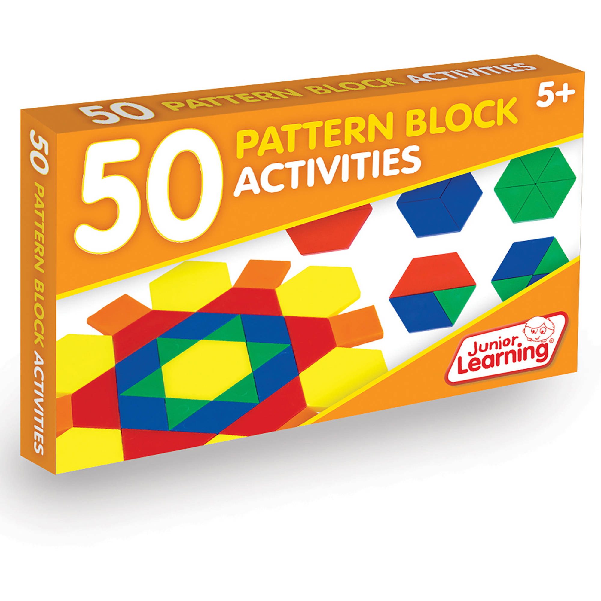 Junior Learning 50 Pattern Block Activities Learning Set - Walmart.com