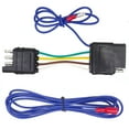 CARROFIX Vehicle 4 Way Flat Plug to Boat Trailer 5 Way Flat Wiring ...