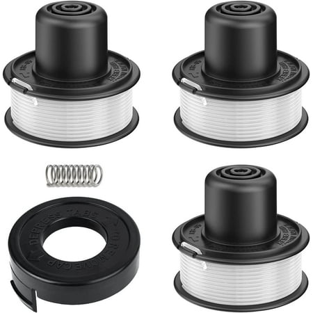 YERDGARY Set of 3 brush cutter spools with 1 brush cutter spool cover ...