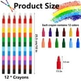Oleegame 2PC Pens 6 Pieces Stacking Crayons Buildable DIY Rainbow ...