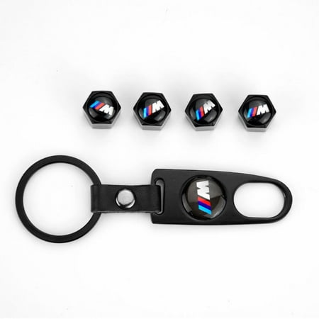 HUACA Set of black tire valve caps and key rings for BMW M | Walmart Canada