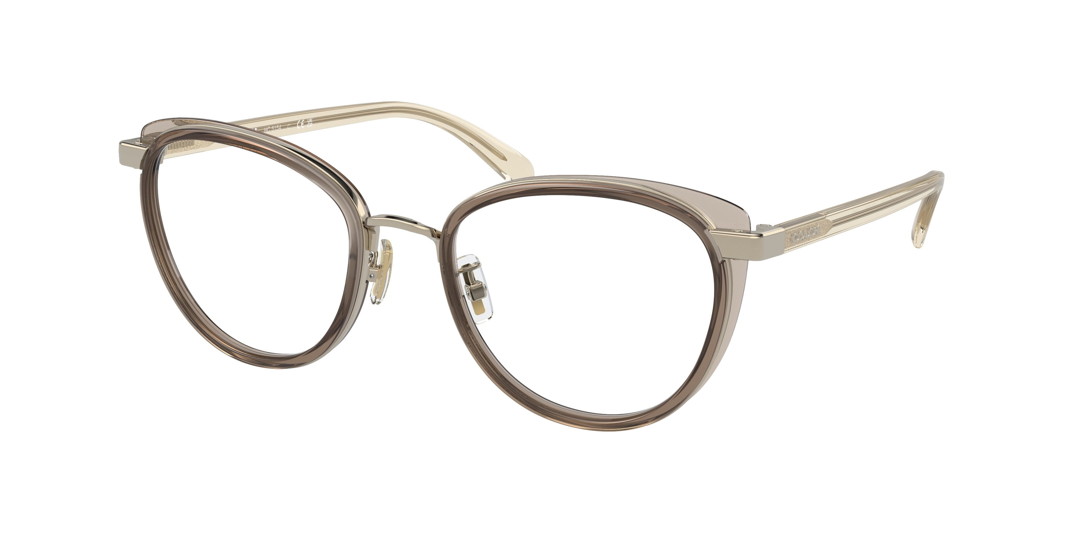 Eyeglasses Coach HC 5154 9432 Light Gold / Fawn - Walmart.com