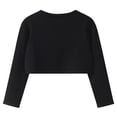 BXJX Girls Cropped Cardigans, Long Sleeve Open Front Knitted School ...