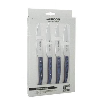 Arcos 6pc Clasica Stainless Steel Steak Knife Set with POM Black Handle ...