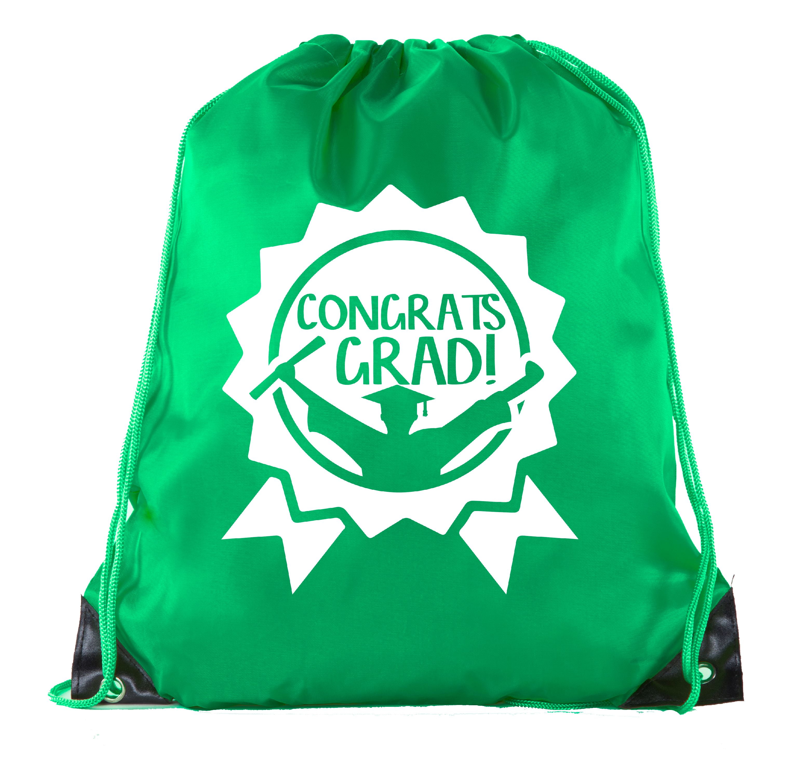 Senior Graduation Drawstring Backpacks Personalized Party Favor Cinch ...