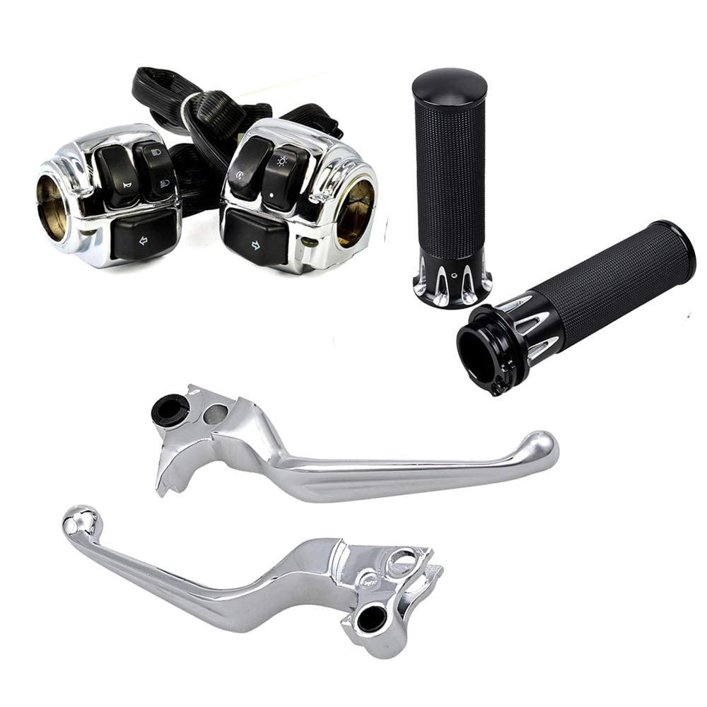 Astra Depot 1" Chrome Handlebar Switches Control Horn On/Off Kit ...