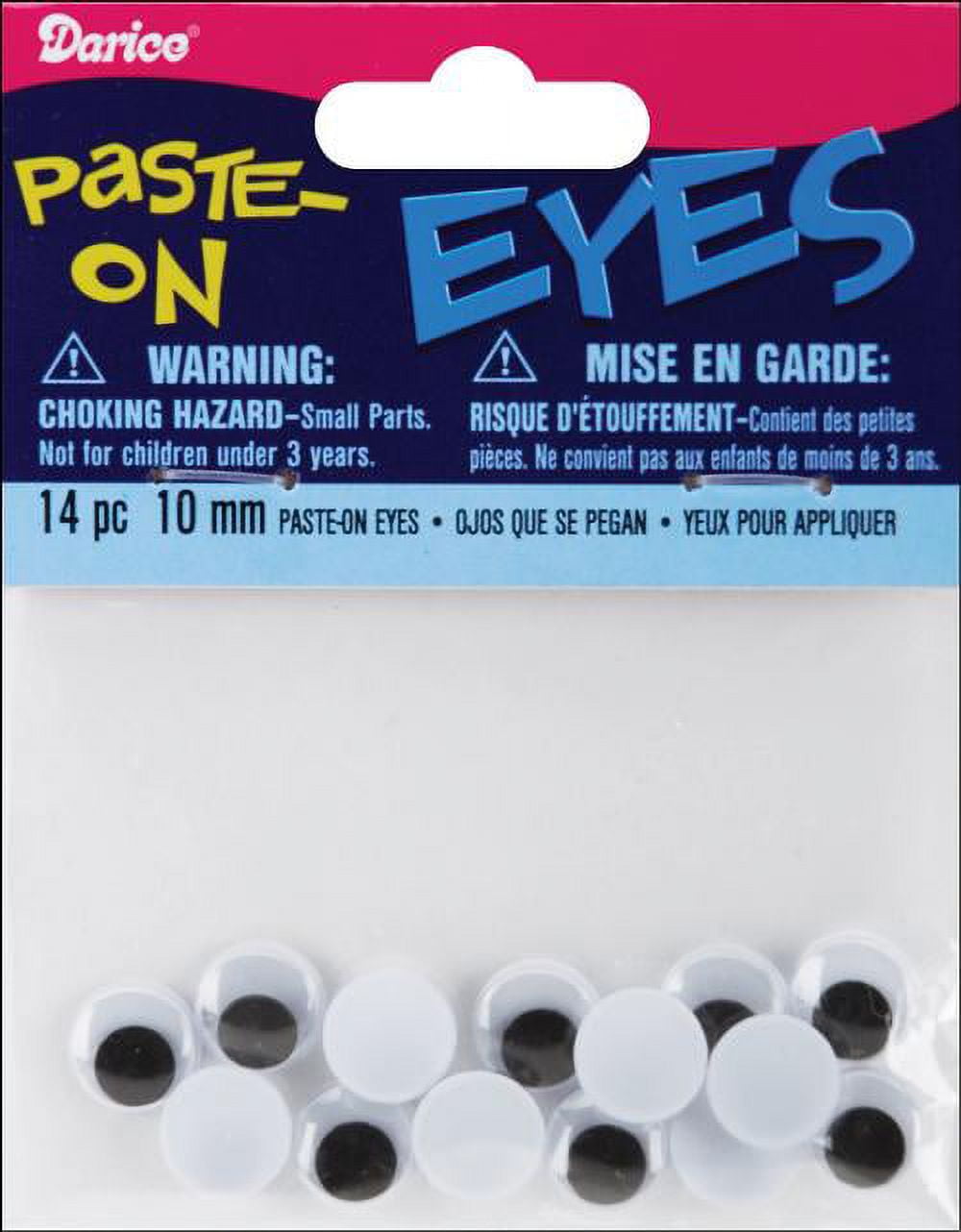 Black Doll Eyes Darice Movable Paste-On Craft Eyes - For DIY Projects ...