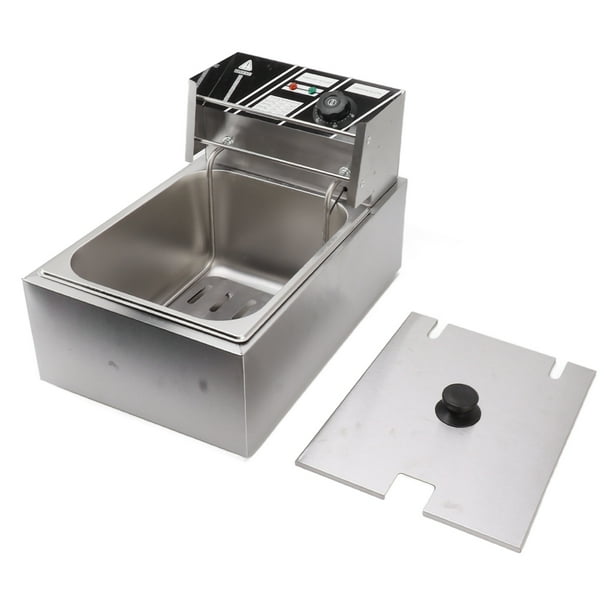 Freidora Eléctrica De Acero Inoxidable Para Pollo Frito Papas Fritas ...