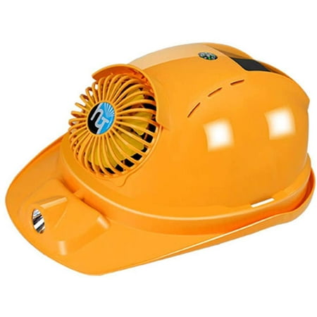 Summer Solar Cooling Hard Hat-Fan and Light,USB Output,7200mAh Built-in ...