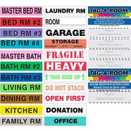 Tag-A-Room Basement Color Coded Moving Labels (50 Count), Moving ...