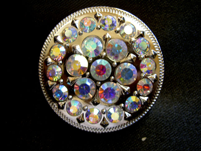 Concho 4 Conchos Rhinestone Horse Saddle Western Bridle Crystal 401146 ...