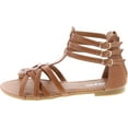 ANNA Mavis-8 Women Buckle Zip Gladiator Sandal - Walmart.com