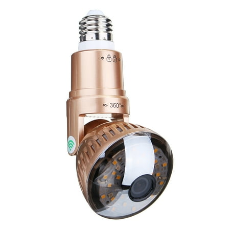 360 ° E27 LED Light HD Security Camera Bulb Outdoor Indoor Wireless ...