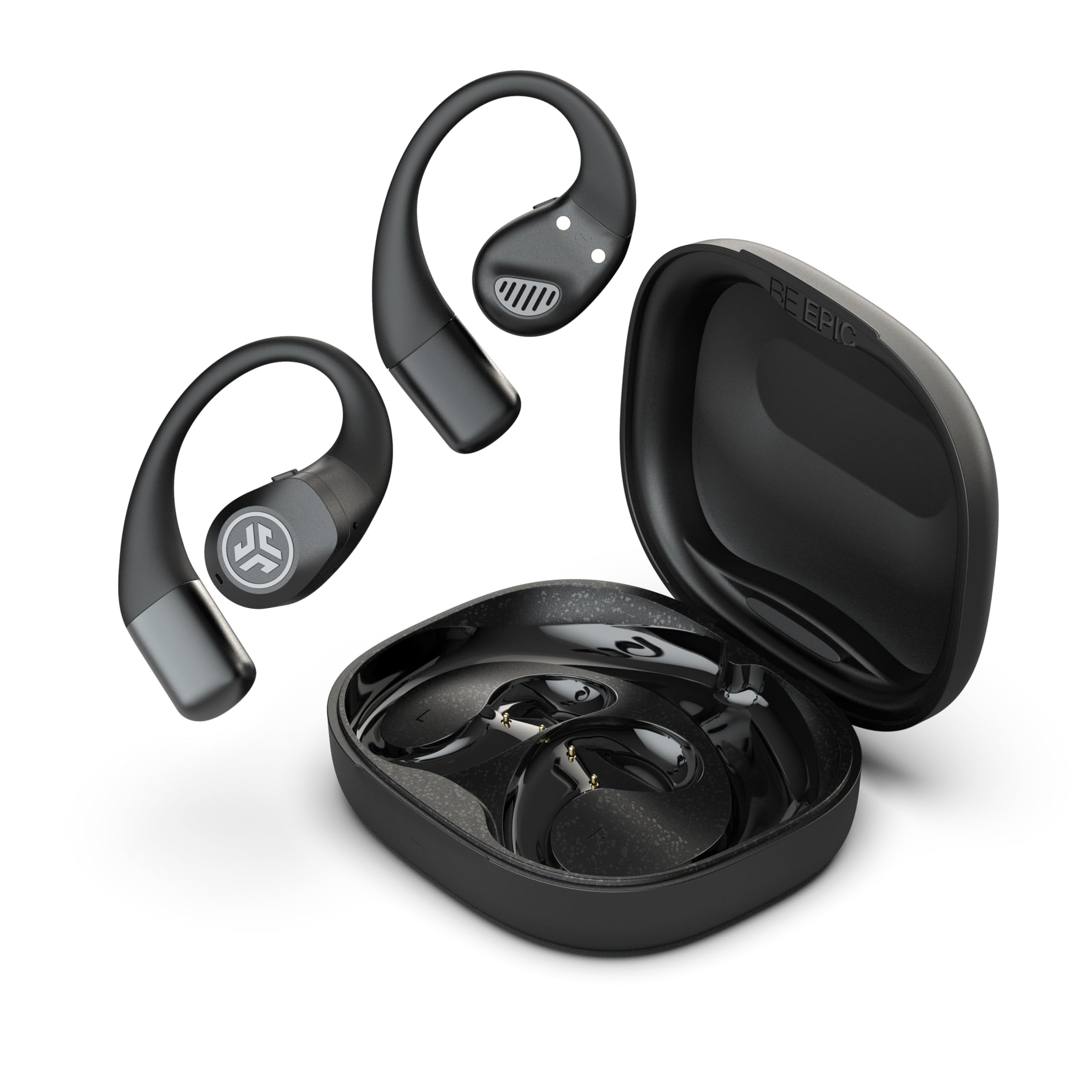 Auriculares JLab Epic Open Sport inalámbricos negros para escuchar de ...