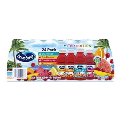 Ocean Spray Tropical Variety Pack, 24 ct./10 oz. - Walmart.com