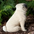 Sandicast "Original Size" Sitting Fawn Pug Dog Sculpture - Walmart.com