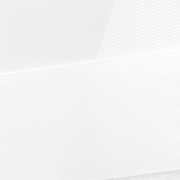 3" White Grosgrain Ribbon Solid 3 yard - Walmart.com