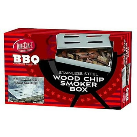 TableCraft BBQ Series Stainless Steel Wood Chip Smoker Box - Walmart.com