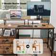 Furologee 47" Computer Desk with Drawer & Power Outlets, Office Desk ...