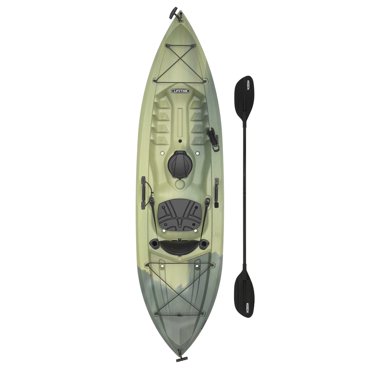 Sun Dolphin Journey 10' Sit-on Angler Kayak Olive, Paddle Included ...