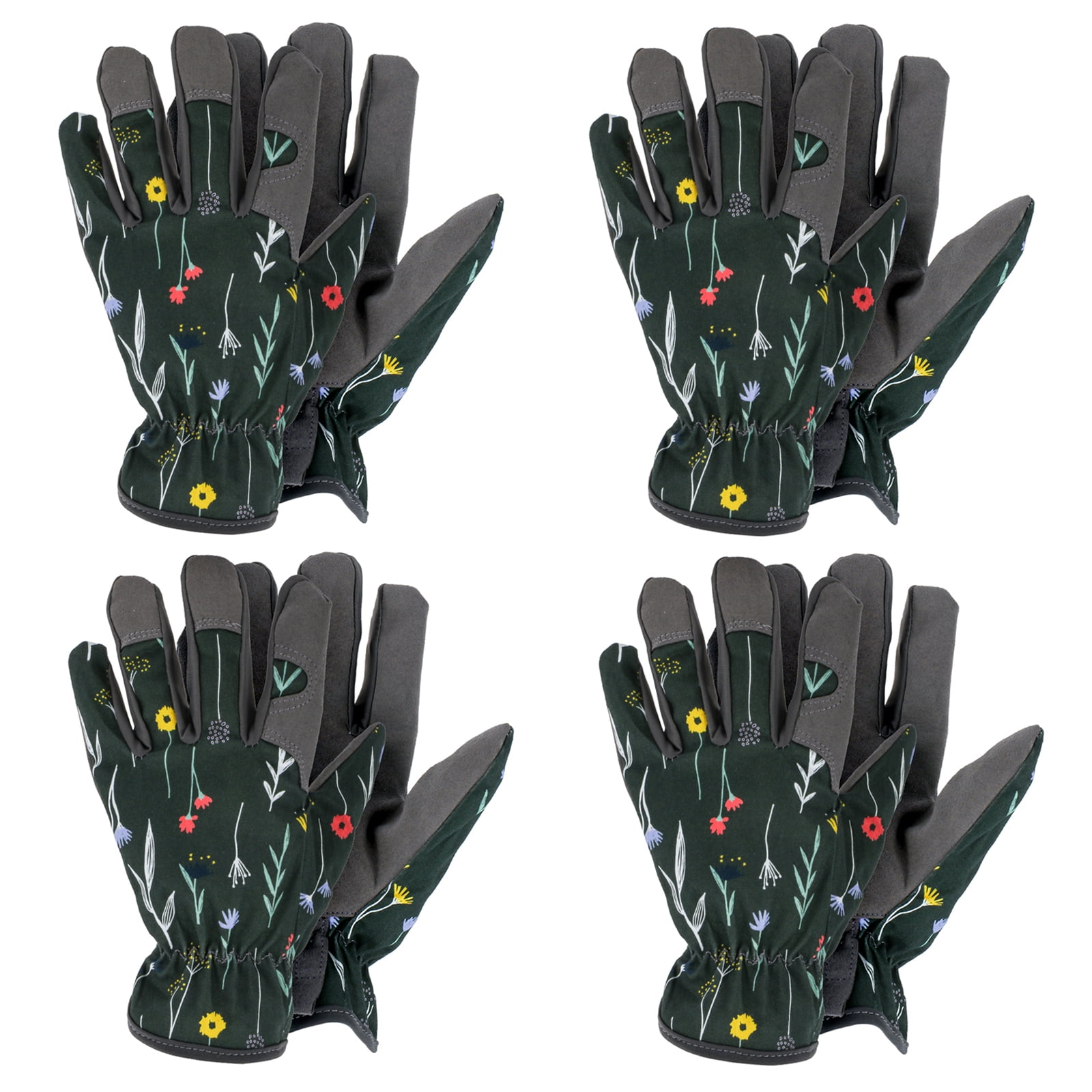 BIGTREE Gardening Gloves Fingertip Grips Lawn Yard Garden Work Gloves ...