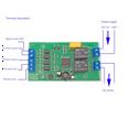 DC 6V 12V 24V DC Motor Forward and Reverse Controller 20A High Current with Limit Relay Driver ...