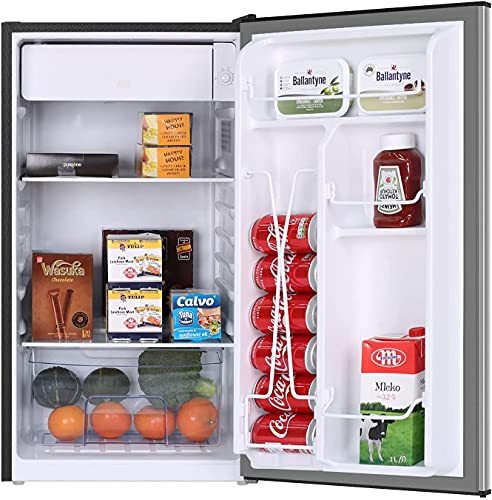Compact Fridge FRESTEC 3.2 CU.FT. Mini Dorm Refrigerator Small Fridge ...