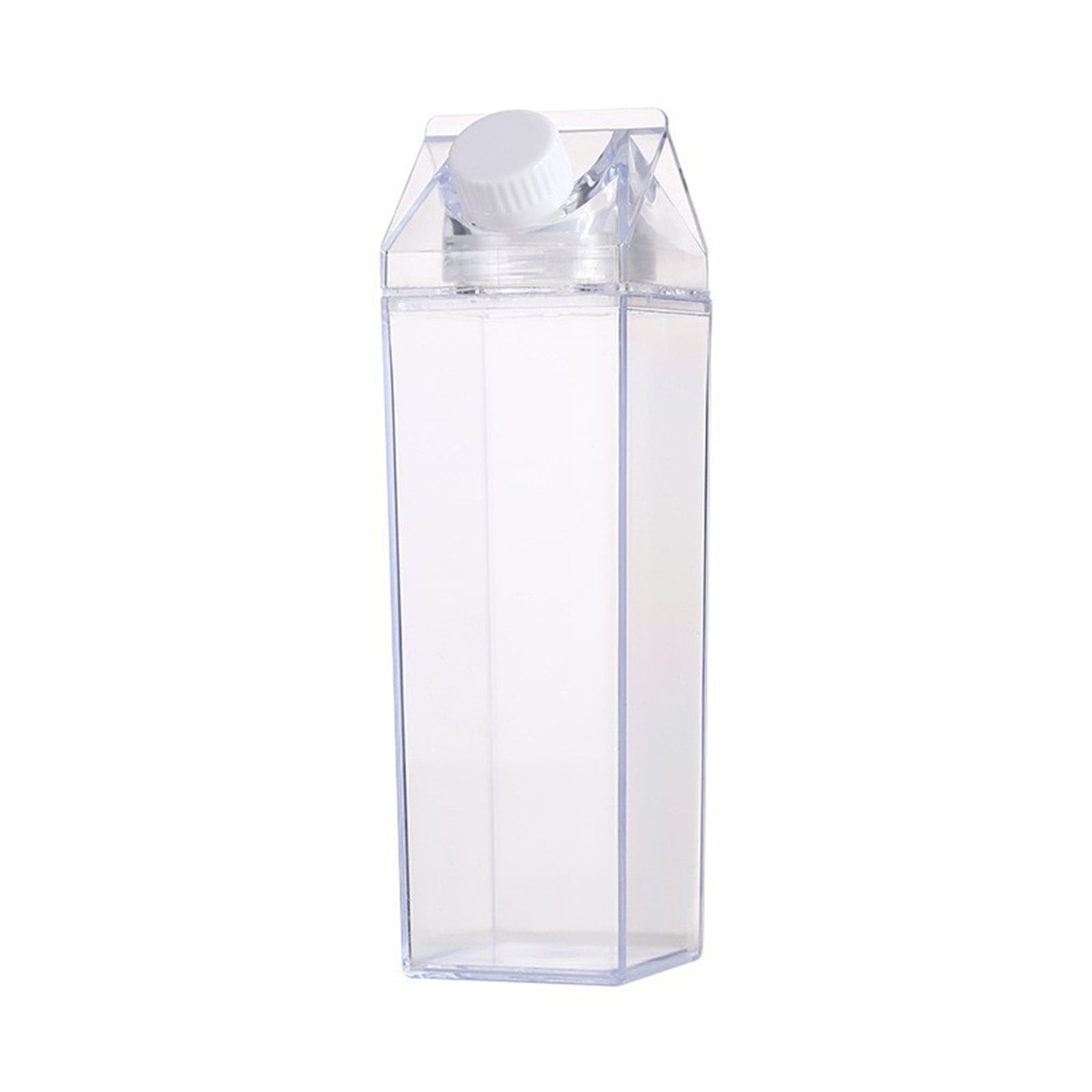 Price cut Transparent Milk Carton Water Bottle, Clear Plastic Square ...
