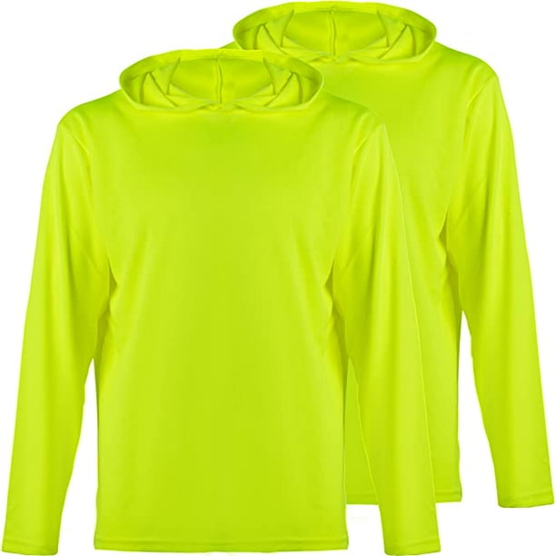 ProtectX 2 Pack High Visibility Sun Protection Lightweight Long Sleeve Hoodie, UPF 50+ Quick-Dry ...