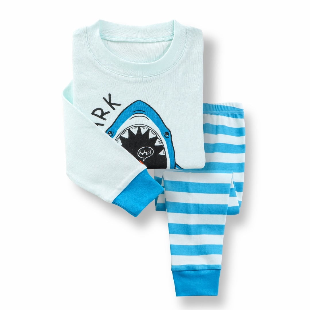 Kids and Baby Sharks Pajamas - Walmart.com