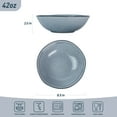 Famiware 4-Piece Stoneware 42 oz Pasta Bowl Set for Kitchen, Blue ...